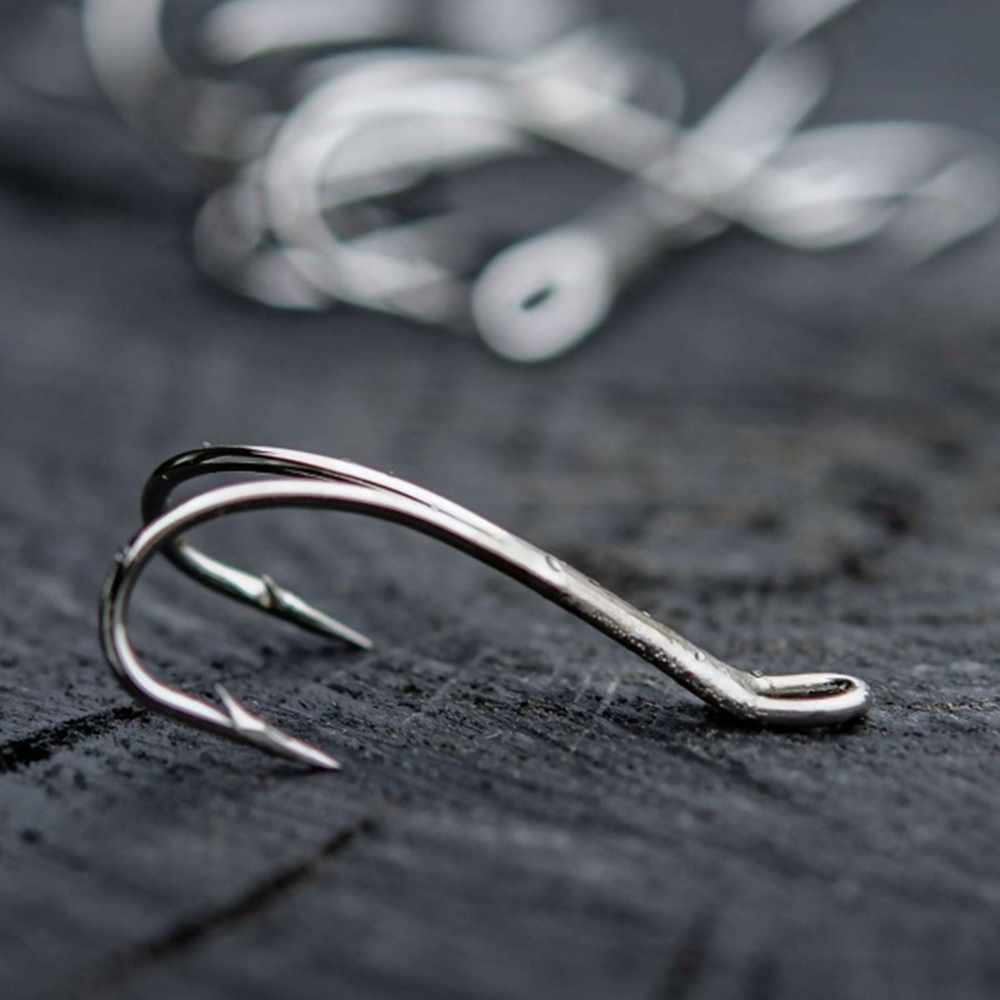 Ahrex Hr428S Silver Double #8 Fly Tying Hooks for Fly Tying